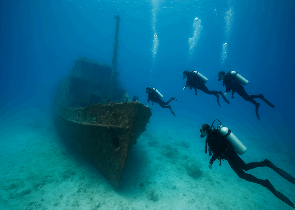 Boat Dive Adventure Jane Sea Wreck & Barcadera Reef Exploration